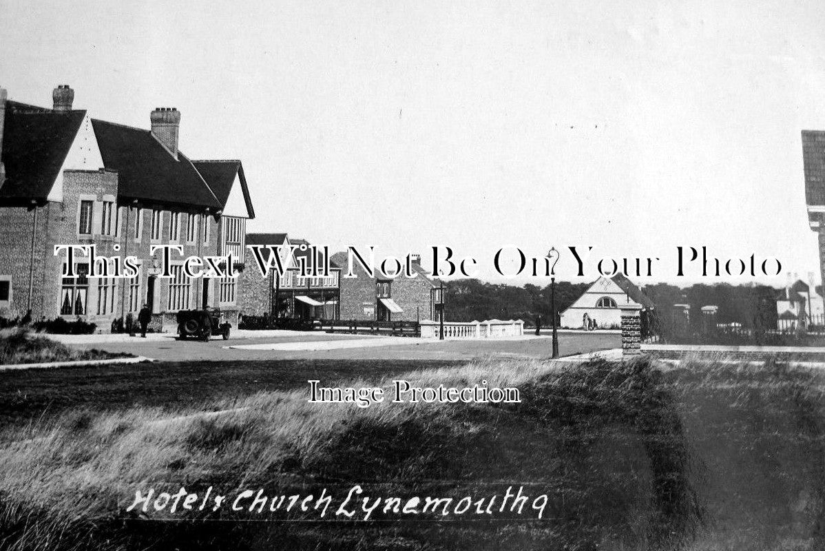 NO 666 - Lynemouth Hotel & Church, Northumberland – JB Archive