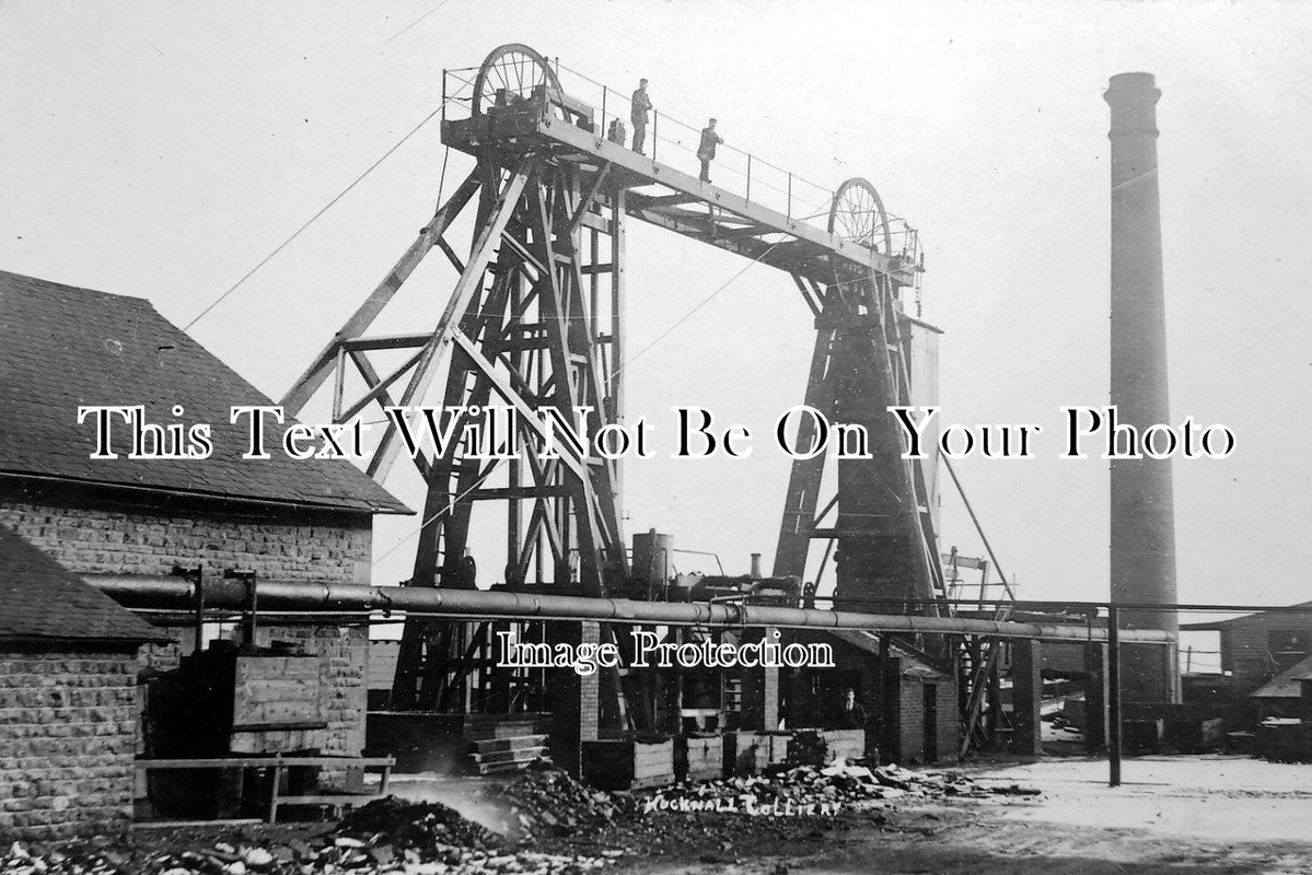NT 1034 - Hucknall No1 Colliery, Hucknall, Nottinghamshire c1913 – JB ...