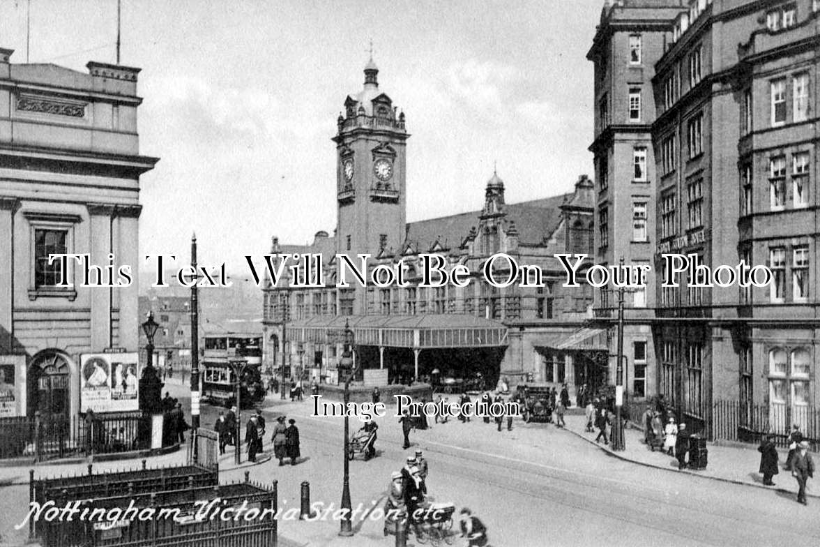 NT 1134 - Nottingham Victoria Railway Station, Nottinghamshire c1910 ...
