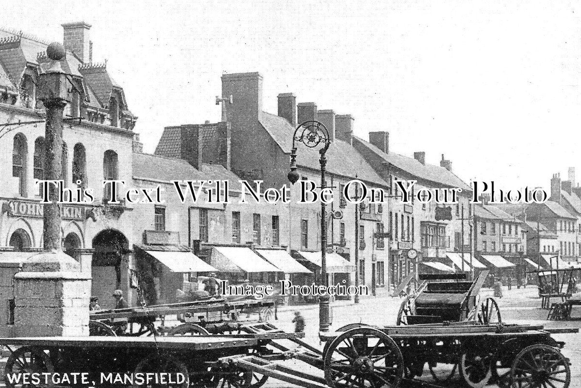 NT 1266 - Westgate, Mansfield, Nottinghamshire c1917 – JB Archive