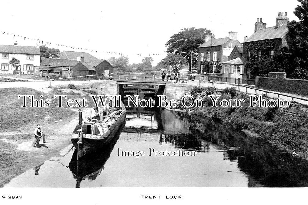 NT 1355 - Trent Lock, Nottingham, Nottinghamshire c1909 – JB Archive