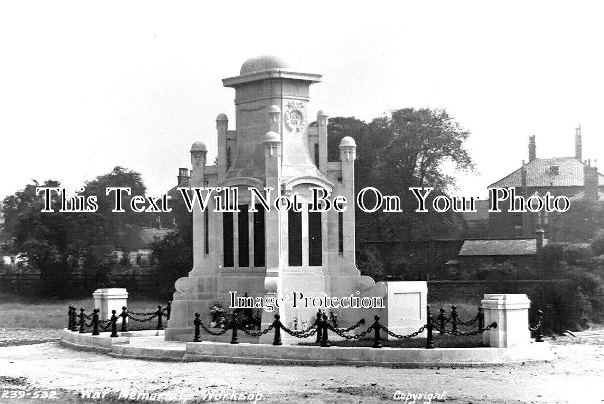 NT 1372 - Worksop War Memorial, Nottinghamshire – JB Archive