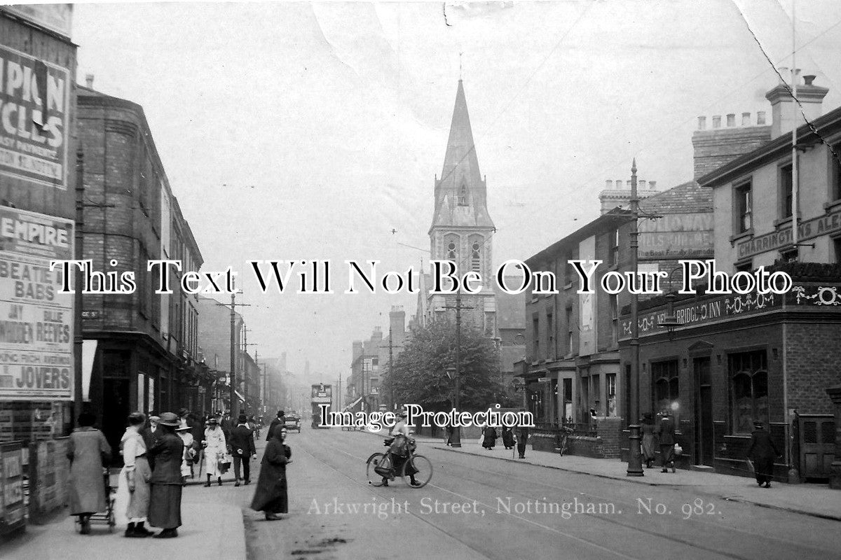 NT 188 - Arkwright Street, Nottingham, Nottinghamshire c1920 – JB Archive