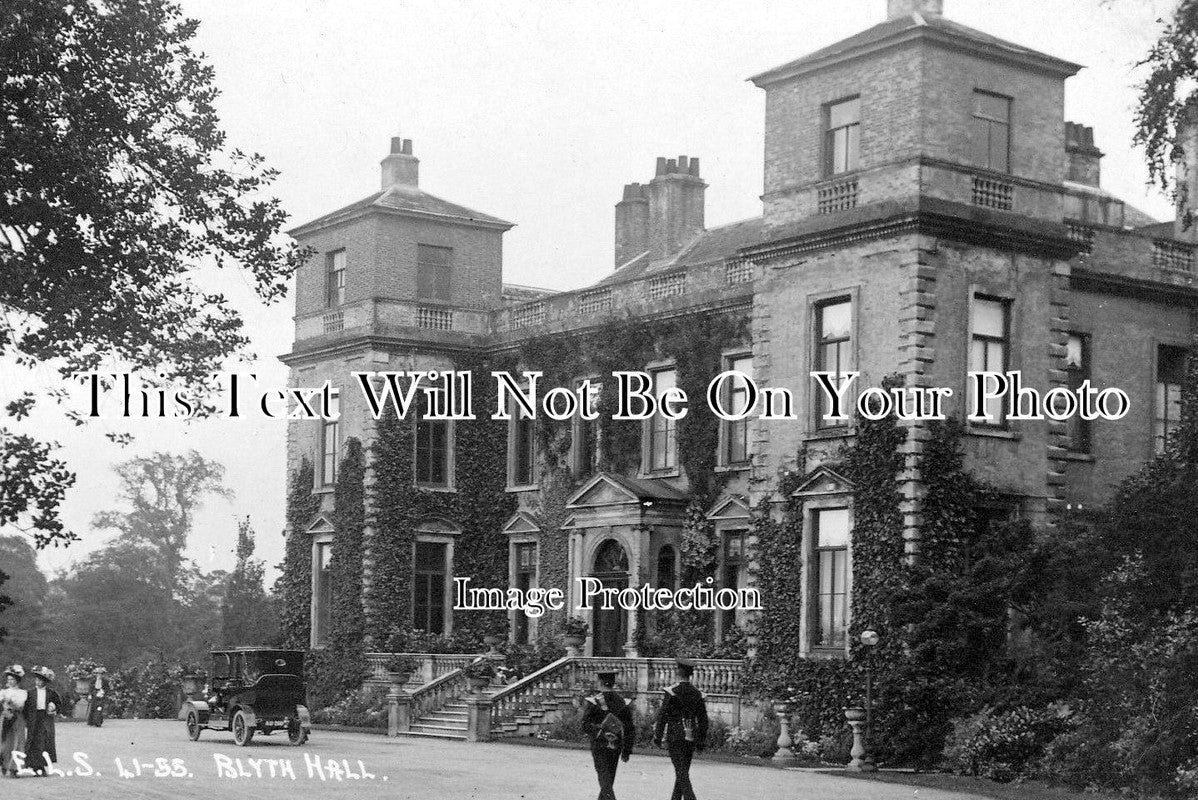 NT 358 - Blyth Hall, Nottinghamshire c1920 – JB Archive