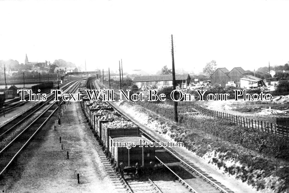 NT 778 - Stapleford From Derby Road Bridge Railway, Nottinghamshire ...