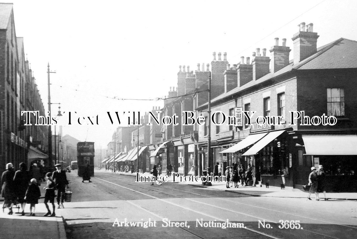 NT 910 - Arkwright Street, Nottingham, Nottinghamshire c1922 – JB Archive