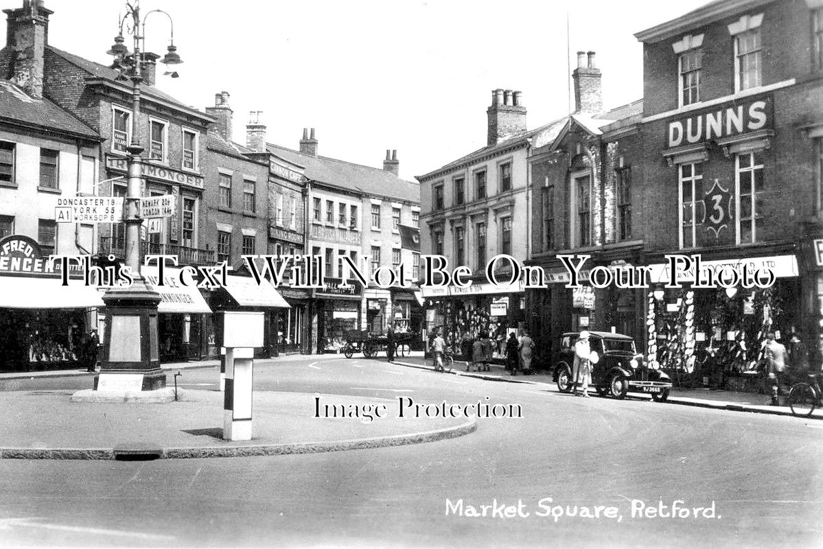 NT 933 - Market Square, Retford, Nottinghamshire – JB Archive