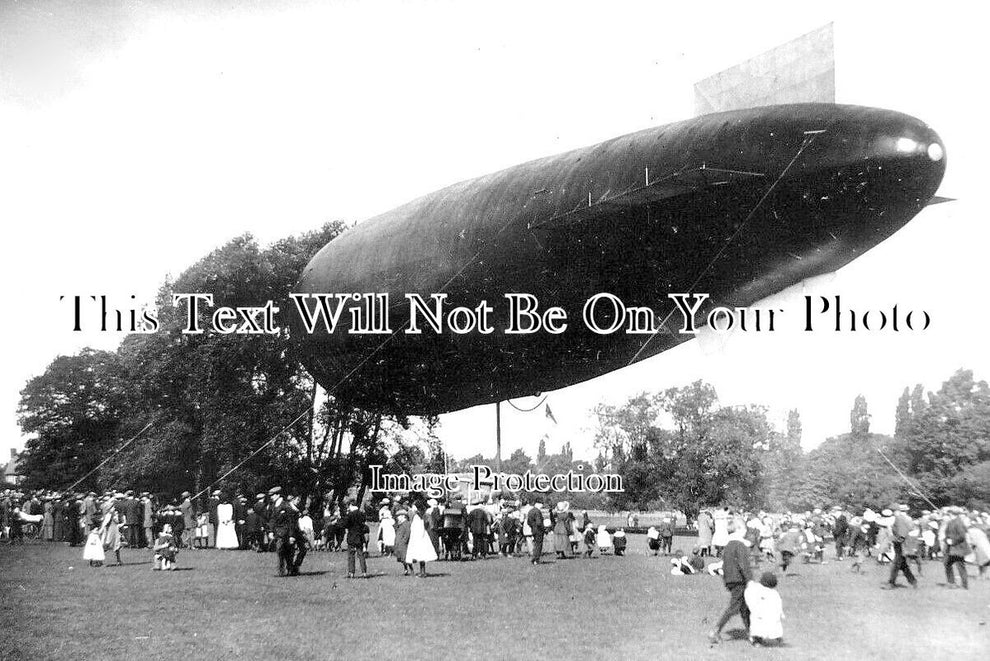 OX 1281 - Airship Balloon At Oxford, Oxfordshire – JB Archive