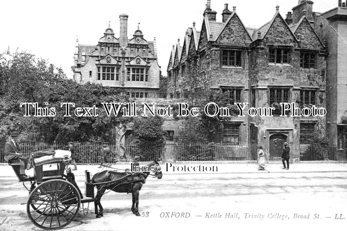 OX 1302 - Kettle Hall, Trinity College, Broad Street, Oxford, Oxfordsh ...