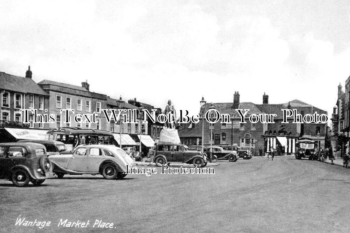 OX 1934 - Wantage Market Place, Oxfordshire – JB Archive