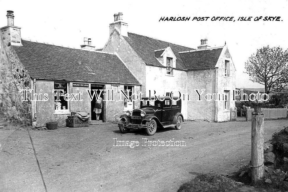 SC 1042 - Harlosh Post Office, Isle Of Skye, Scotland c1923 – JB Archive