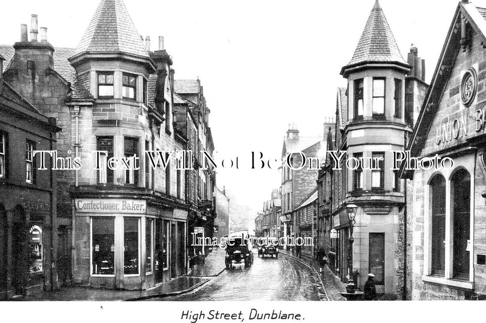 SC 129 - High Street, Dunblane, Scotland – JB Archive