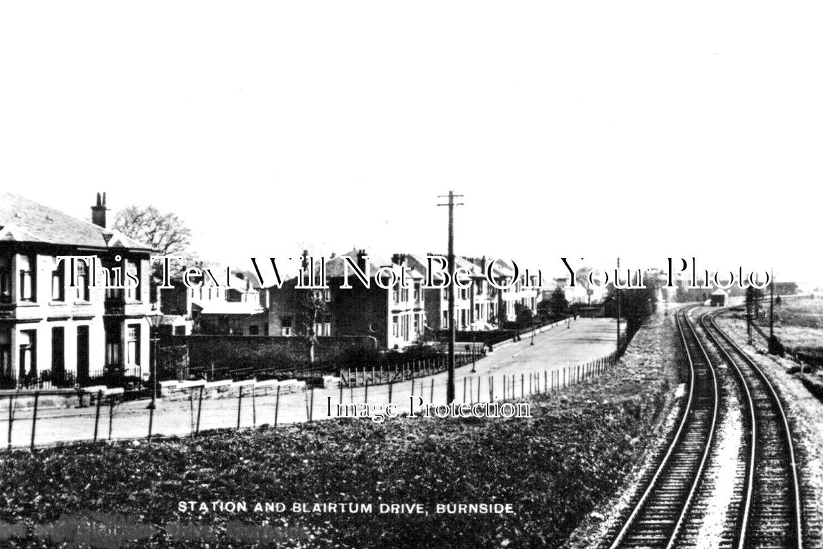 SC 1458 - Burnside Railway Station & Blairtum Drive, Scotland – JB Archive