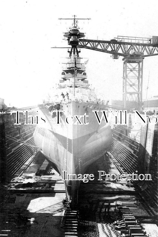 SC 148 - HMS Royal Sovereign In Dry Dock, Rosyth, Scotland – JB Archive