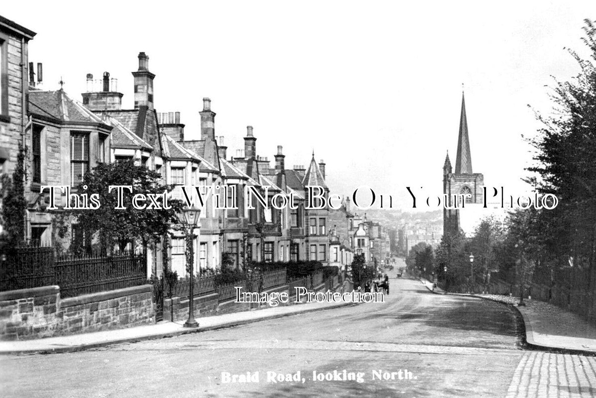 SC 1519 - Braid Road Looking North, Edinburgh, Scotland – JB Archive