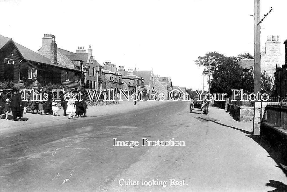 SC 1623 - Culter Looking East, Peterculter, Aberdeenshire, Scotland c1 ...