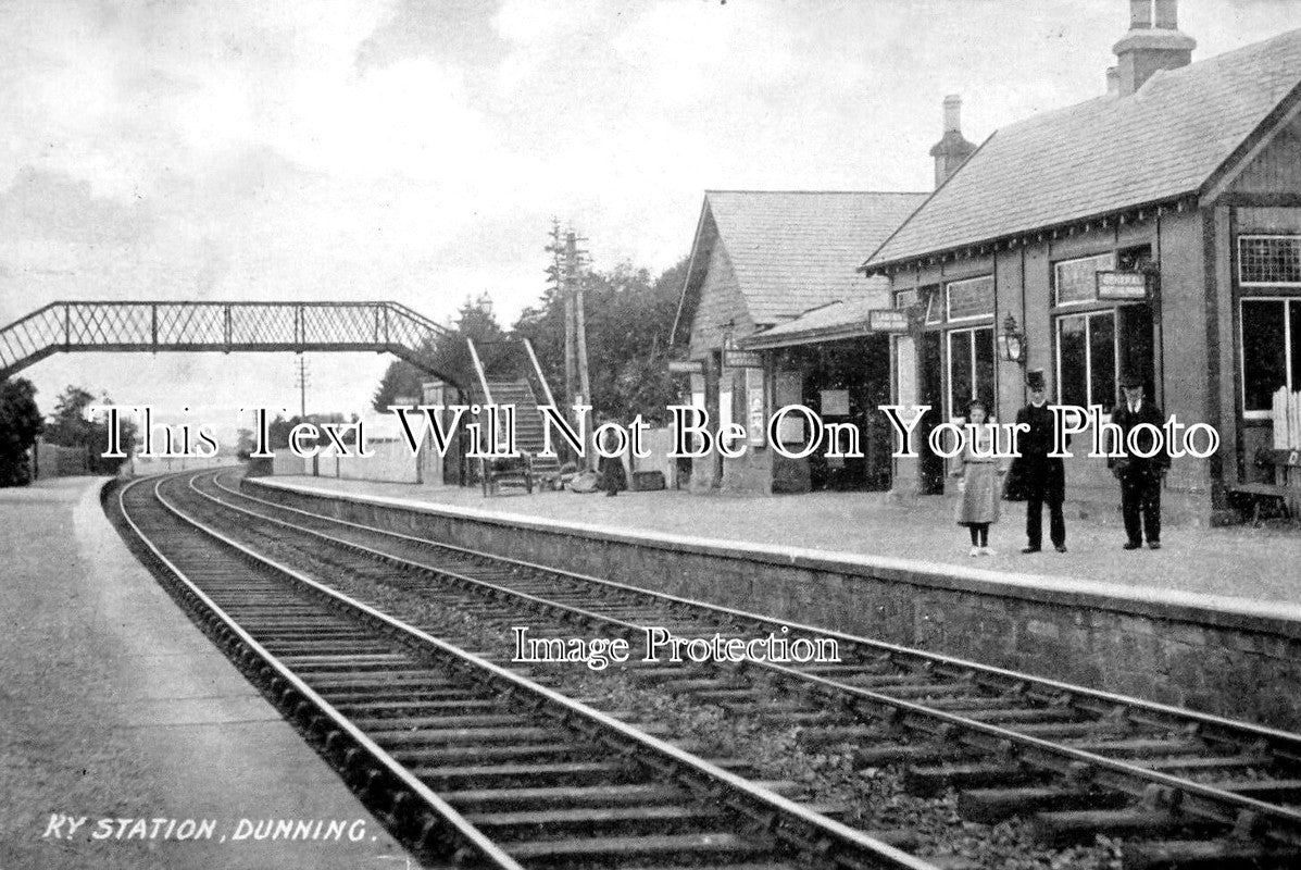 SC 1628 - Dunning Railway Station, Perthshire, Scotland – JB Archive