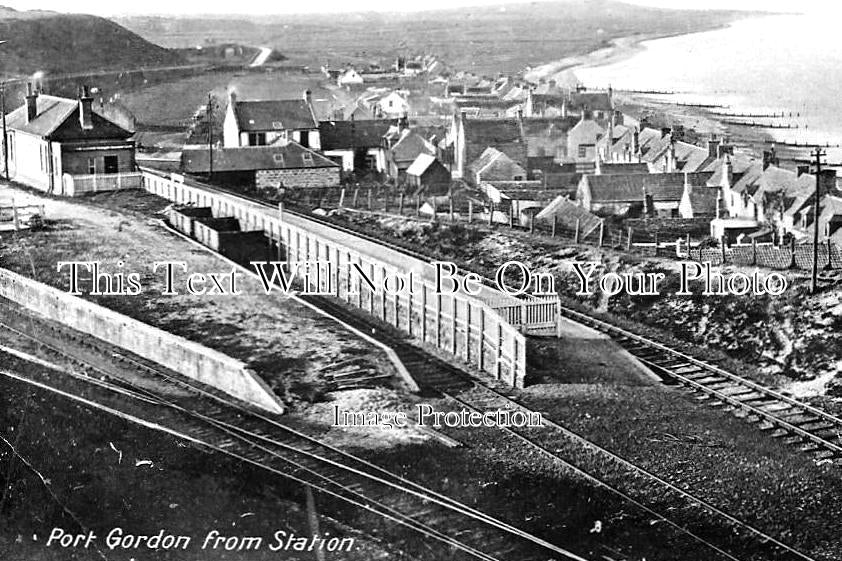 SC 173 - Port Gordon From The Station, Moray, Scotland – JB Archive