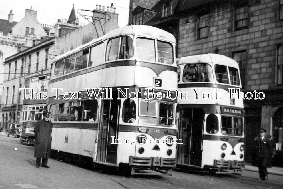 SC 2071 - Castle Street Trams, Aberdeen Corporation, Scotland – JB Archive