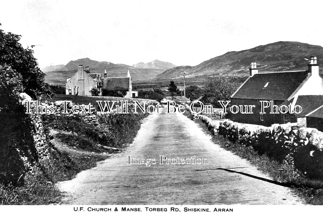SC 2121 - UF Church & Manse, Torbeg Road, Shiskine, Isle Of Arran, Sco ...