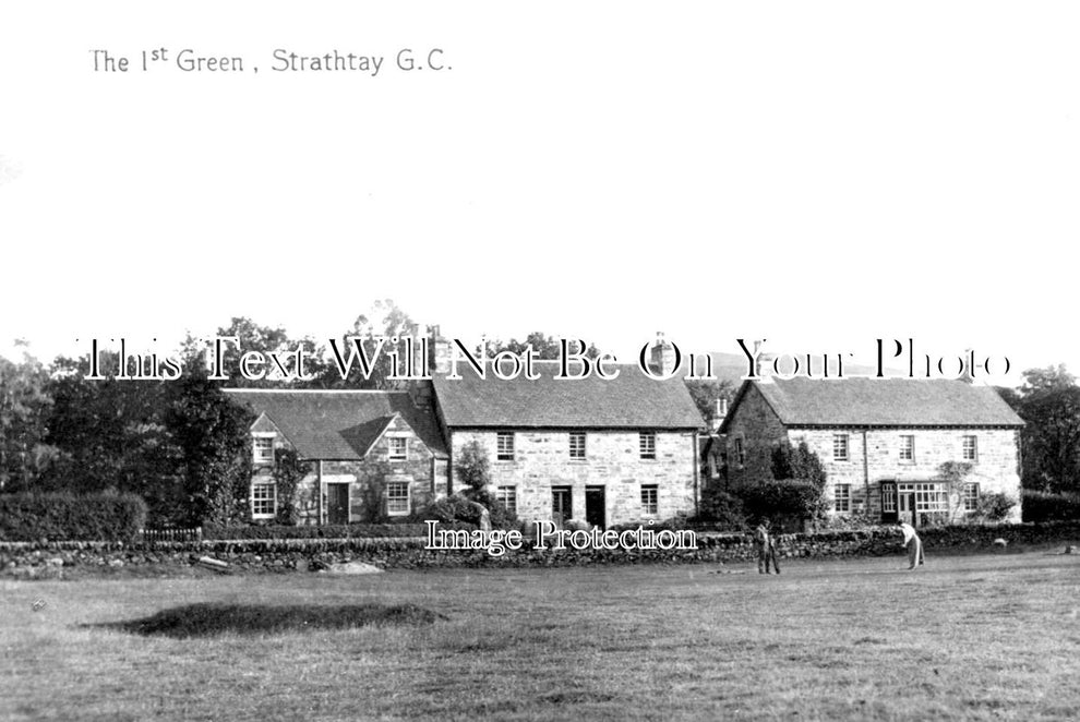 SC 2230 - The 1st Green, Strathtay Golf Course, Perthshire, Scotland ...