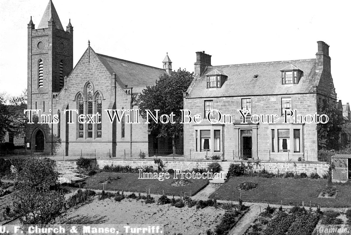 SC 2600 - United Free Church & Manse, Turriff, Scotland – JB Archive