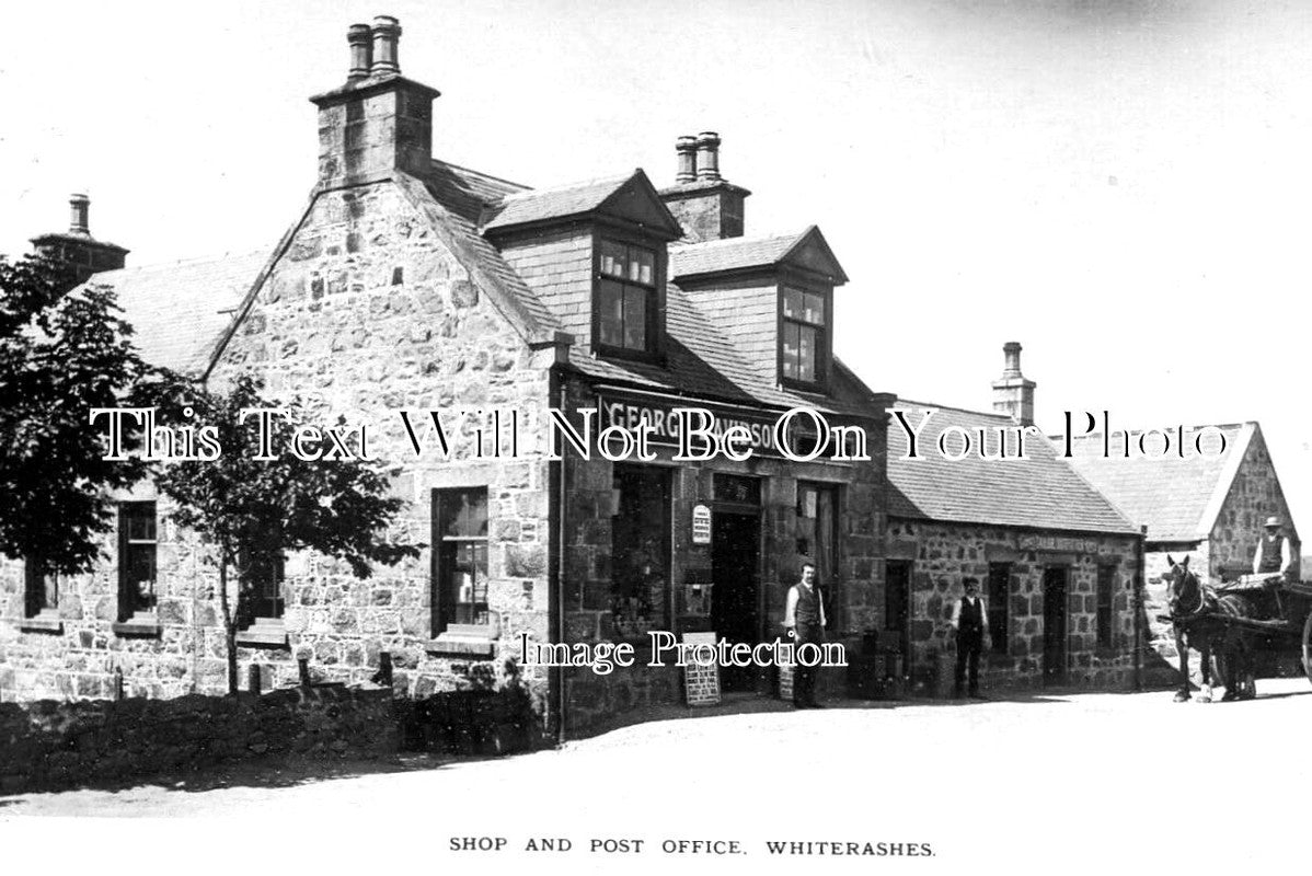 SC 358 - Shop & Post Office, Whiterashes, Scotland c1918 – JB Archive