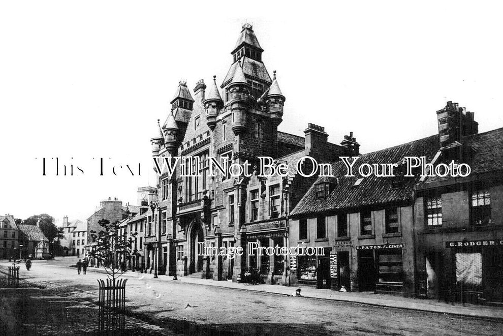 SC 3623 - Victoria Hall & High Street, Linlithgow, Scotland – JB Archive