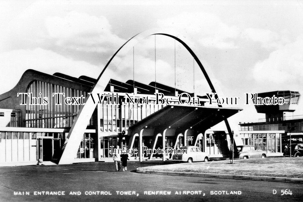 SC 4230 - Main Entrance & Control Tower, Renfrew Airport, Scotland – JB ...