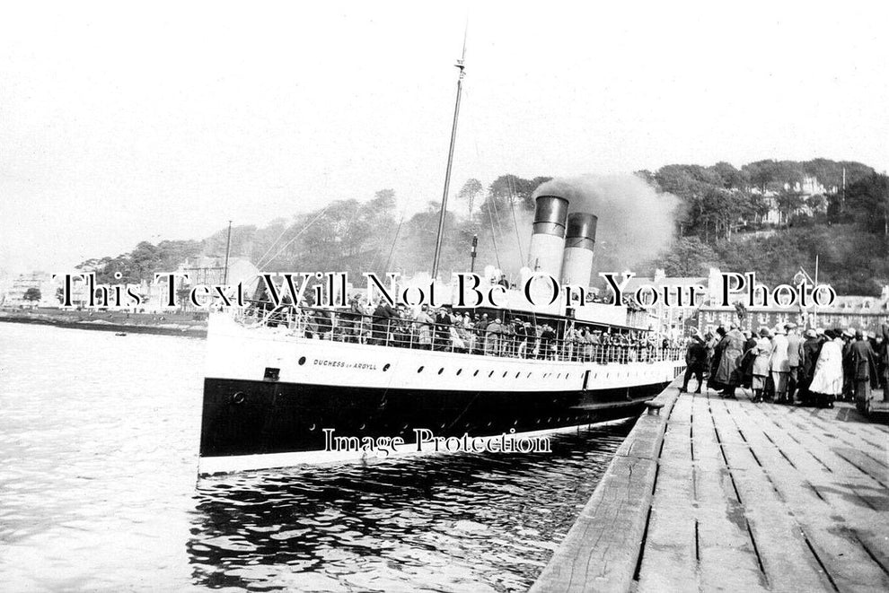 SC 4416 - Turbine Steamer Duchess Of Argyll At Rothesay Pier c1924 – JB ...