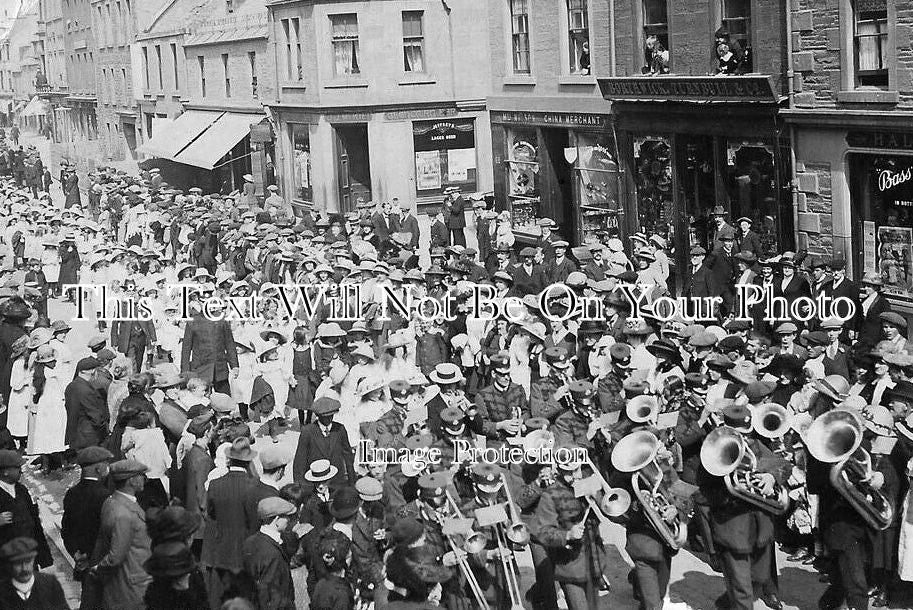 SC 771 - Parade On High Street, Hawick, Scotland – JB Archive