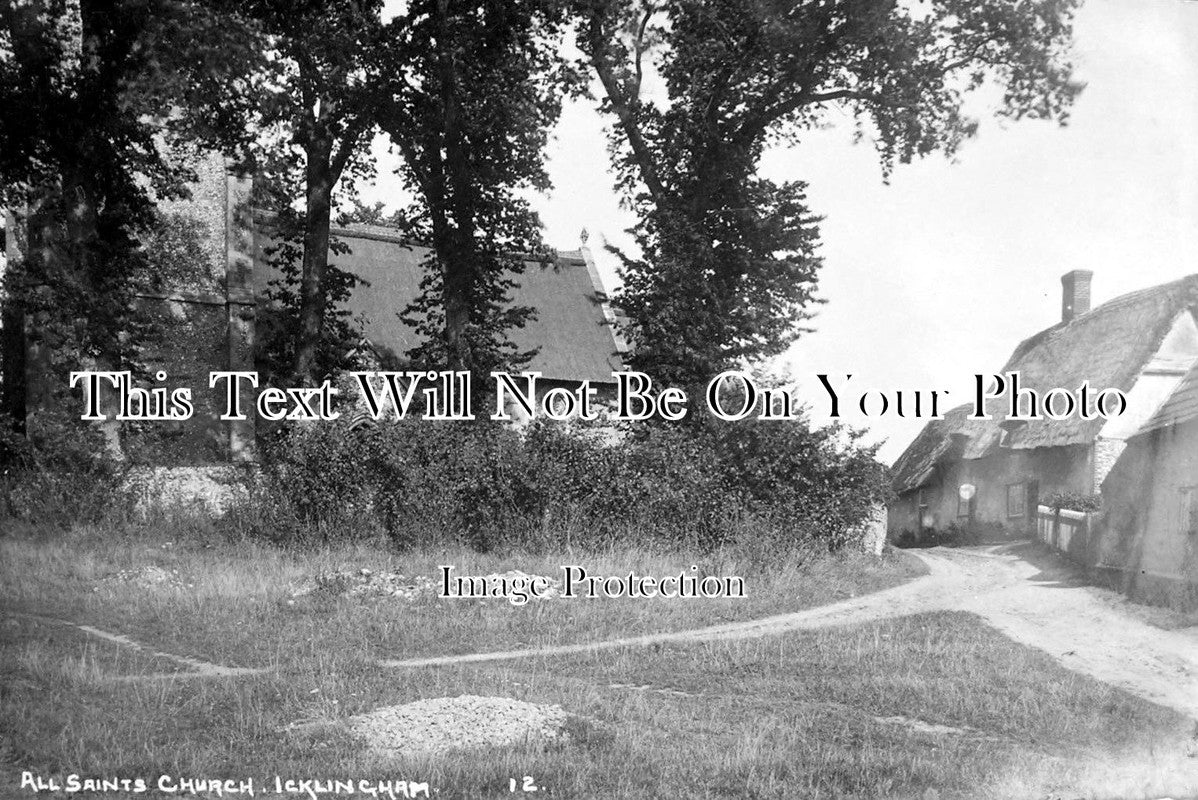 SF 1254 - All Saints Church, Icklingham, Suffolk c1909 – JB Archive