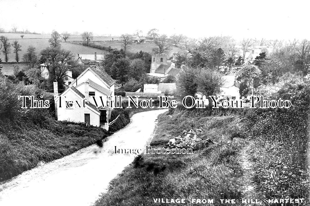SF 1666 - Hartest Village From The Hill, Suffolk c1910 – JB Archive