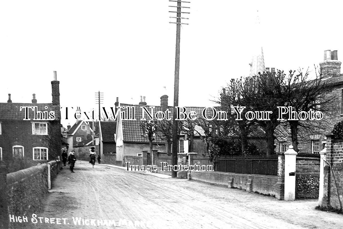 SF 1874 - High Street, Wickham Market, Suffolk c1910 – JB Archive