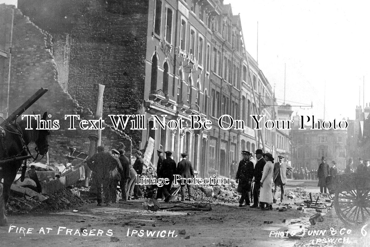 SF 2737 - Fire At Frasers Store, Princes Street, Ipswich, Suffolk 1912 ...