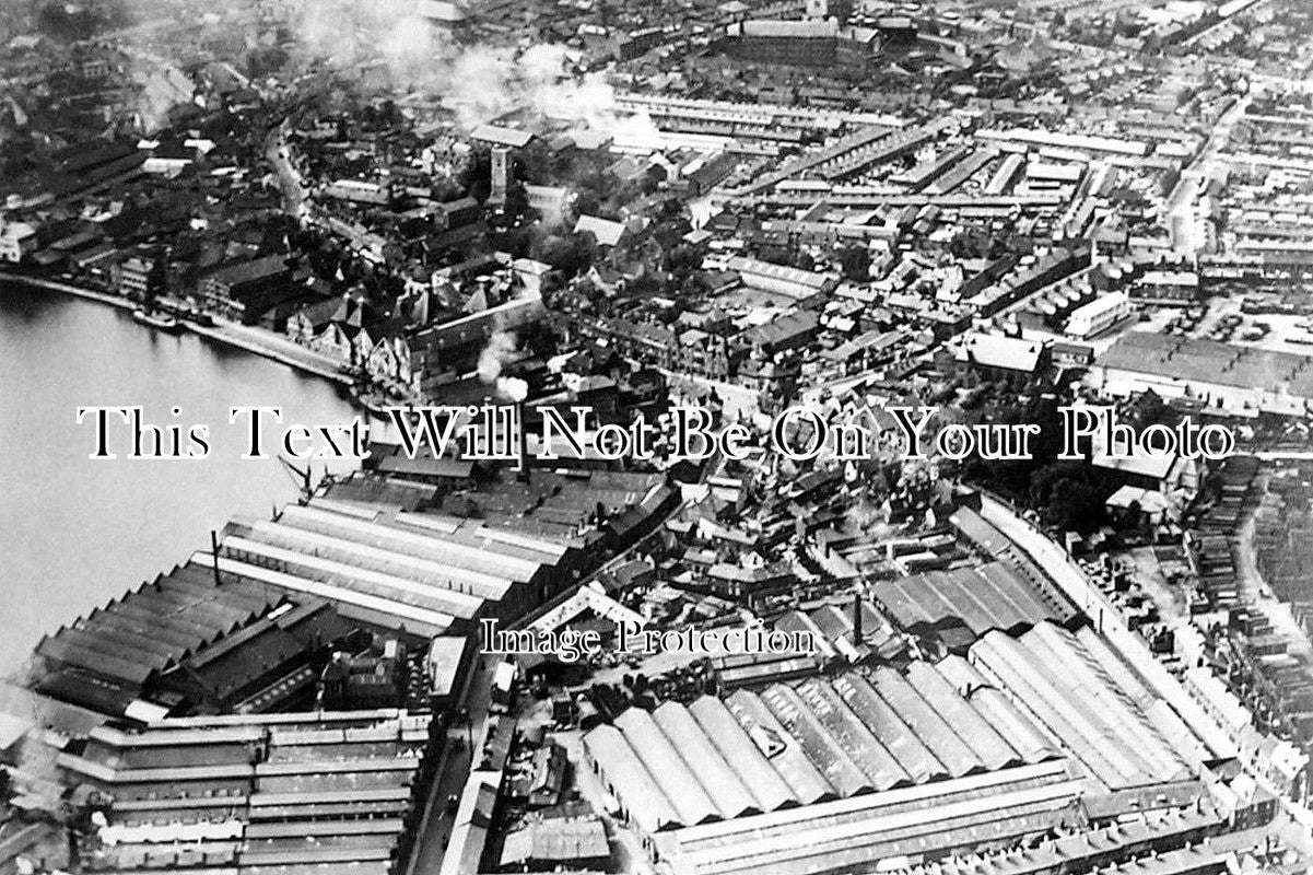 SF 571 - Aerial View Of Orwell Works & Docks, Ipswich, Suffolk – JB Archive