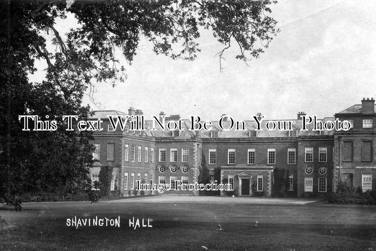 SH 94 - Shavington Hall (Demolished 1959) Shropshire – JB Archive