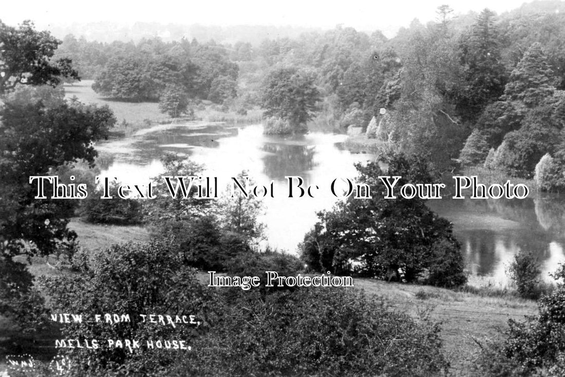 SO 785 - View From Terrace, Mells Park House, Somerset – JB Archive