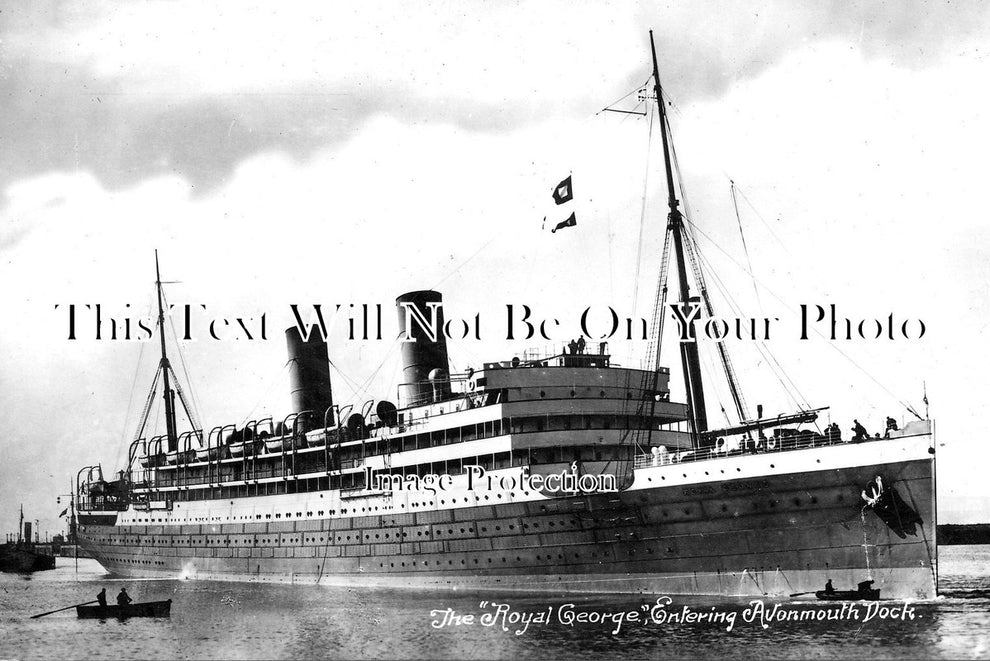 SP 587 - Royal George Ship Entering Avonmouth Dock, Bristol Shipping ...