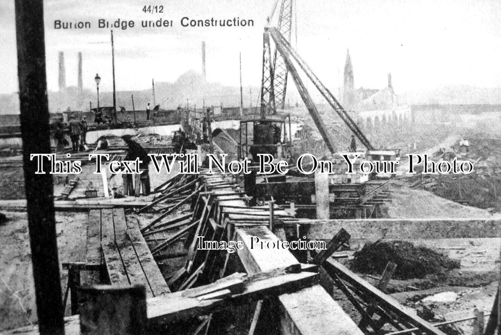 ST 1162 - Burton Bridge Under Construction, Staffordshire – JB Archive