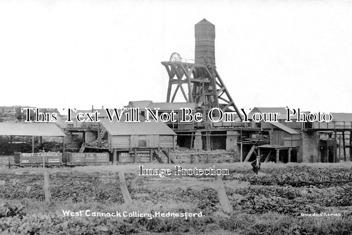 ST 1704 - West Cannock Colliery Coal Mine, Hednesford, Staffordshire ...
