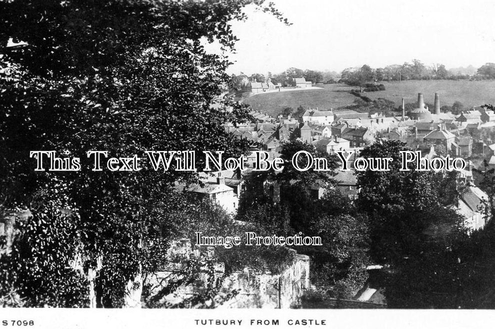 ST 412 - Tutbury From Castle, Staffordshire – JB Archive