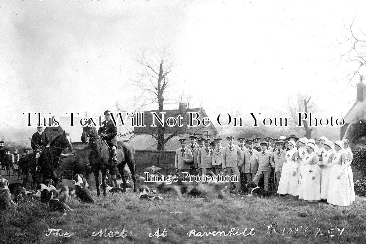 ST 587 - Fox Hunt At Rugeley, Ravenhill, Wounded Soldiers, Staffordshi ...