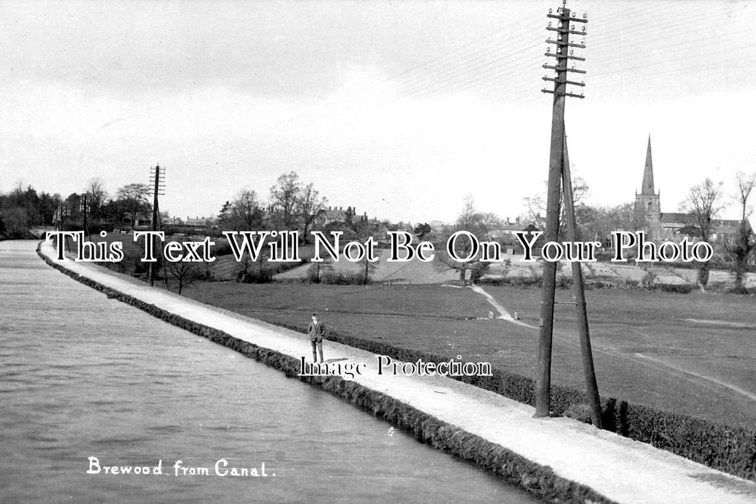 ST 600 - Brewood From Canal, Staffordshire – JB Archive