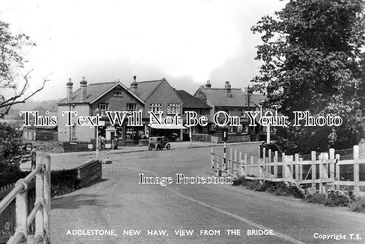 SU 1272 - Addlestone, New Haw, View From The Bridge, Surrey – JB Archive