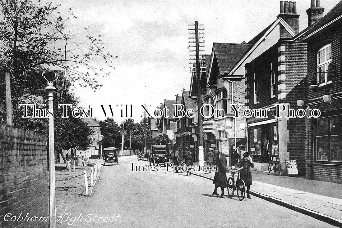 SU 1435 - High Street, Cobham, Surrey – JB Archive