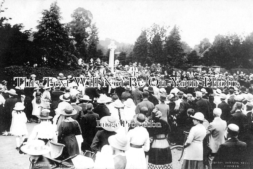 SU 1677 - Dedication & Unveiling Of Elstead War Memorial, Surrey WW1 ...