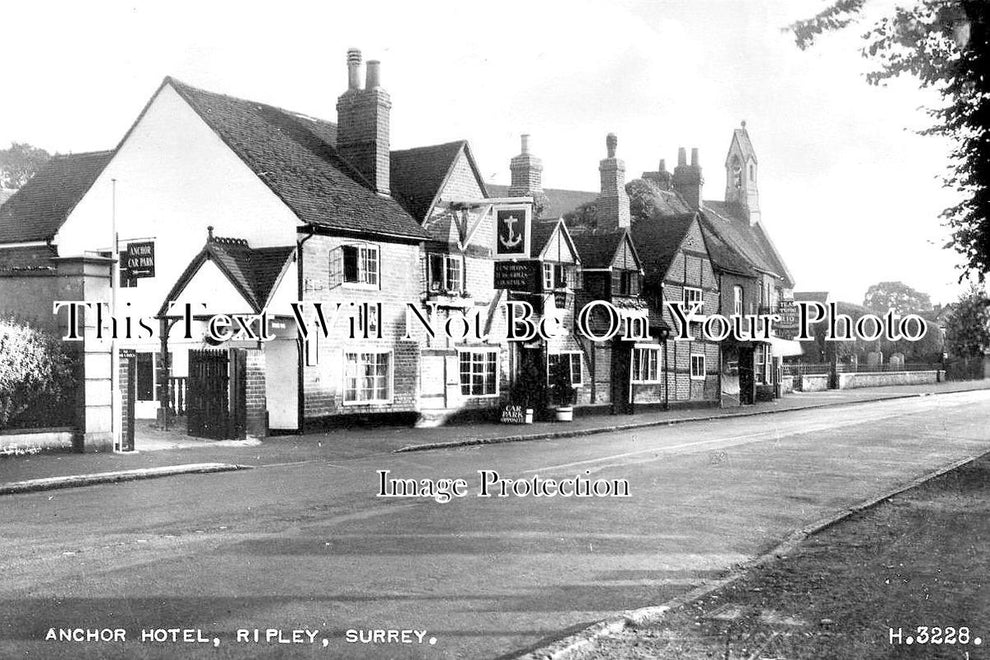 SU 1704 - Anchor Hotel Pub, Ripley, Surrey – JB Archive