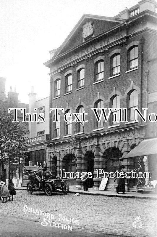 SU 3446 - Guildford Police Station, Surrey c1910 – JB Archive