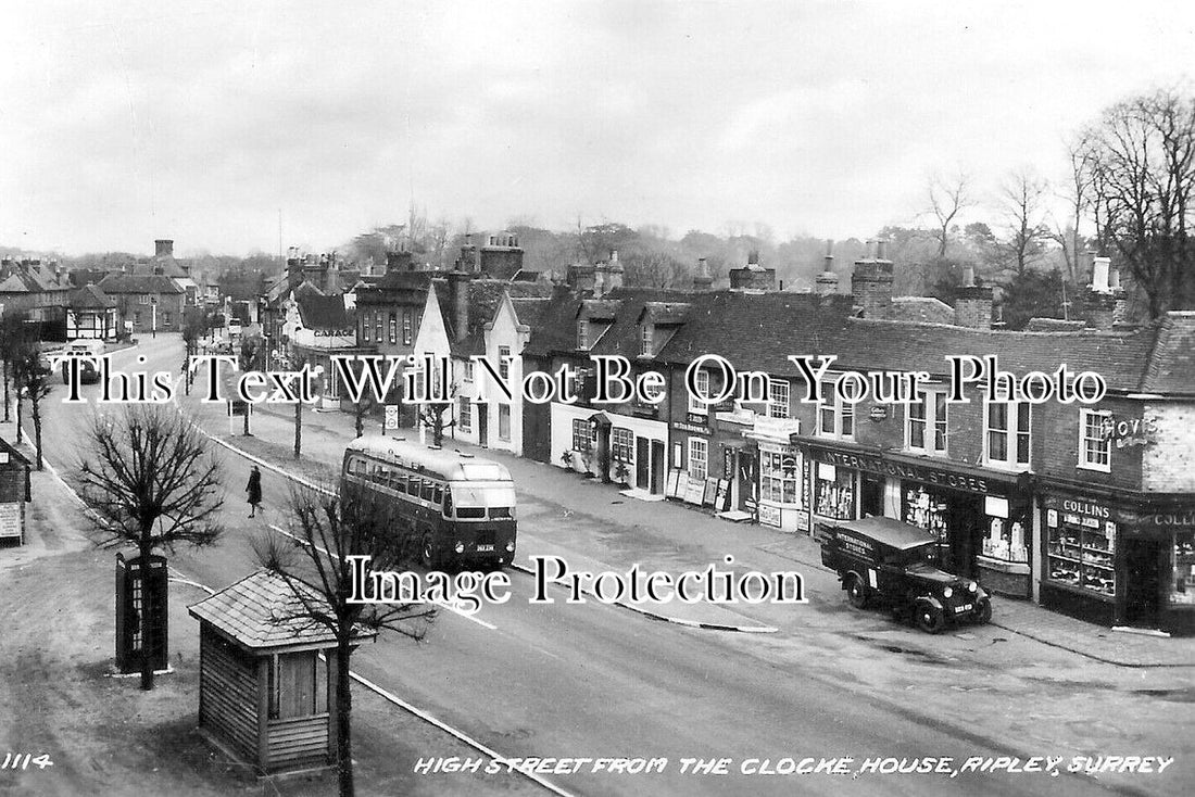 SU 3912 - High Street From The Clock House, Ripley, Surrey – JB Archive